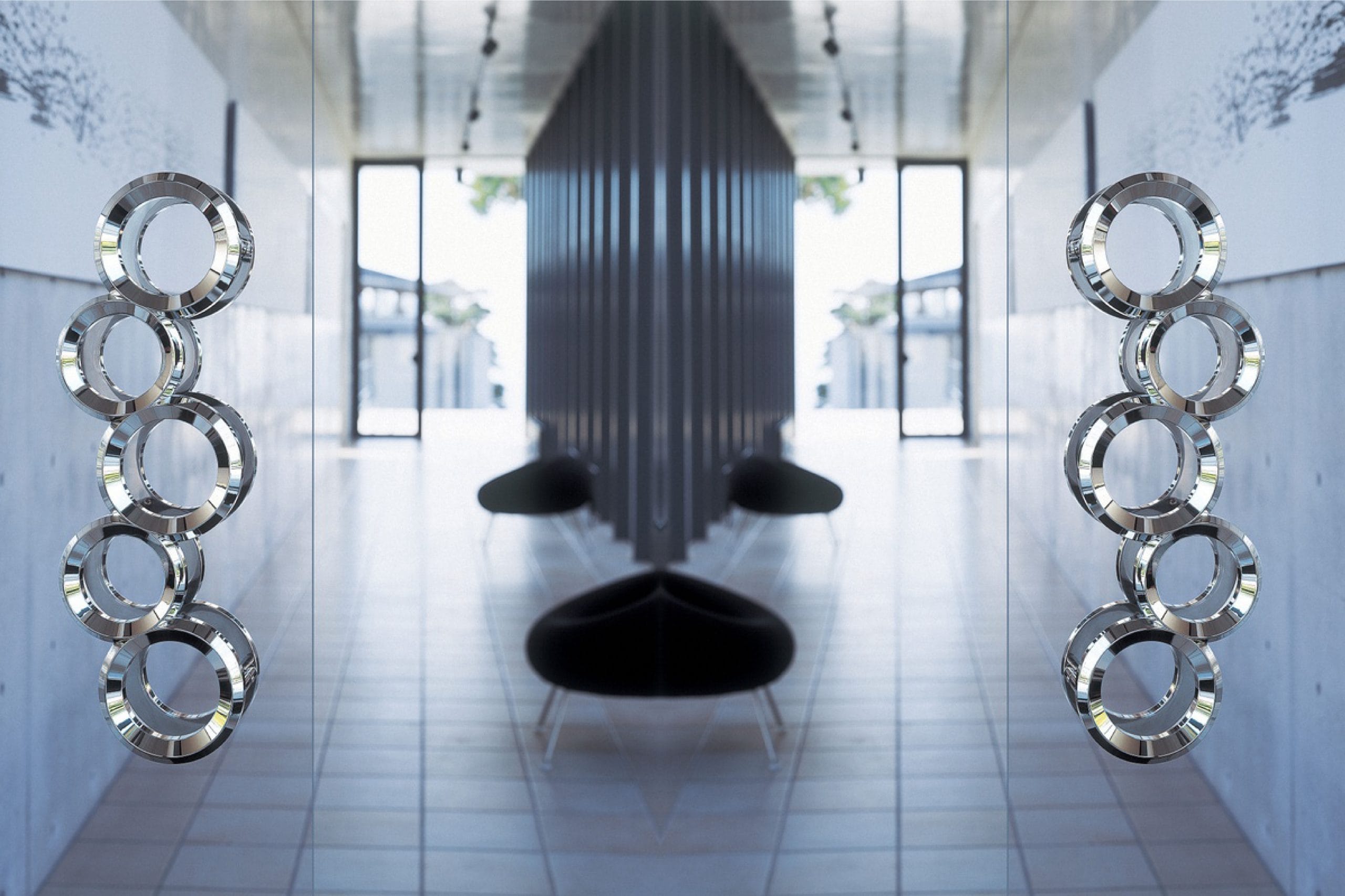 Glass Entry Pull Handles - Bellevue Architectural